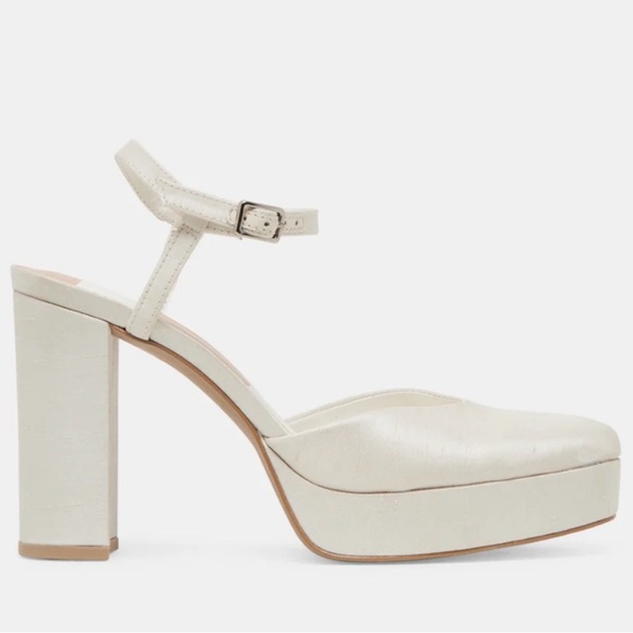 Dolce Vita | Shoes | Dolce Vita Cream Platform Shoes With Ankle Strap ...